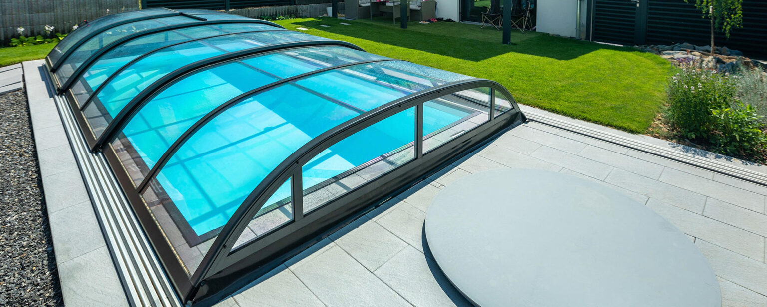 Albixon Dallas Clear A 363 x 635 cm Anthrazit (BOX) → Pool-Universum